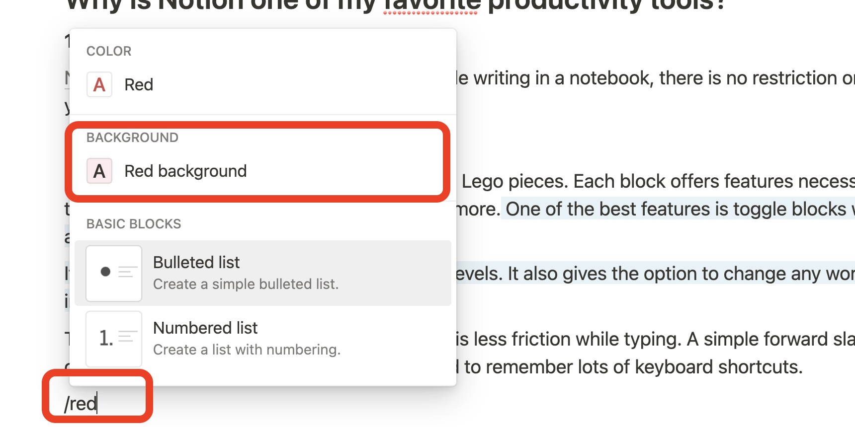 Highlighting Text in Notion - Simple Guide with Screenshots - Tools2Study