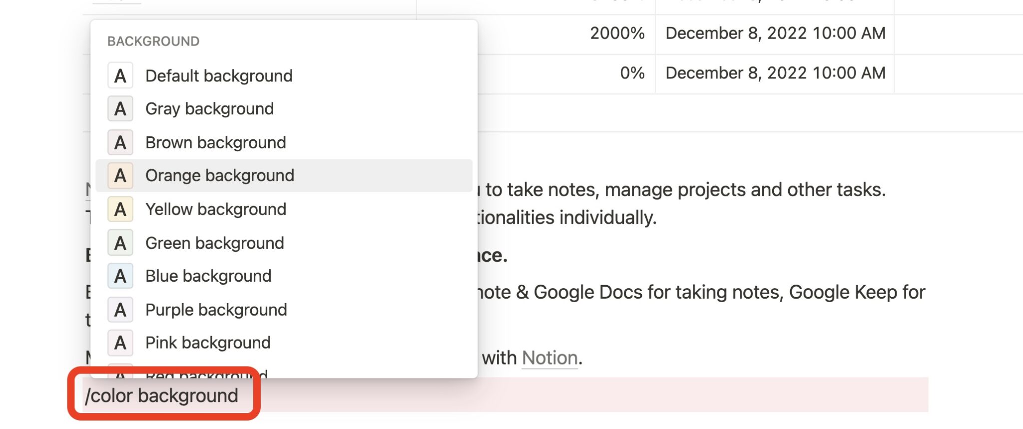 Highlighting Text in Notion - Simple Guide with Screenshots - Tools2Study