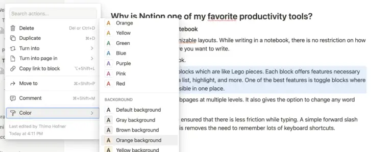 Highlighting Text in Notion - Simple Guide with Screenshots - Tools2Study
