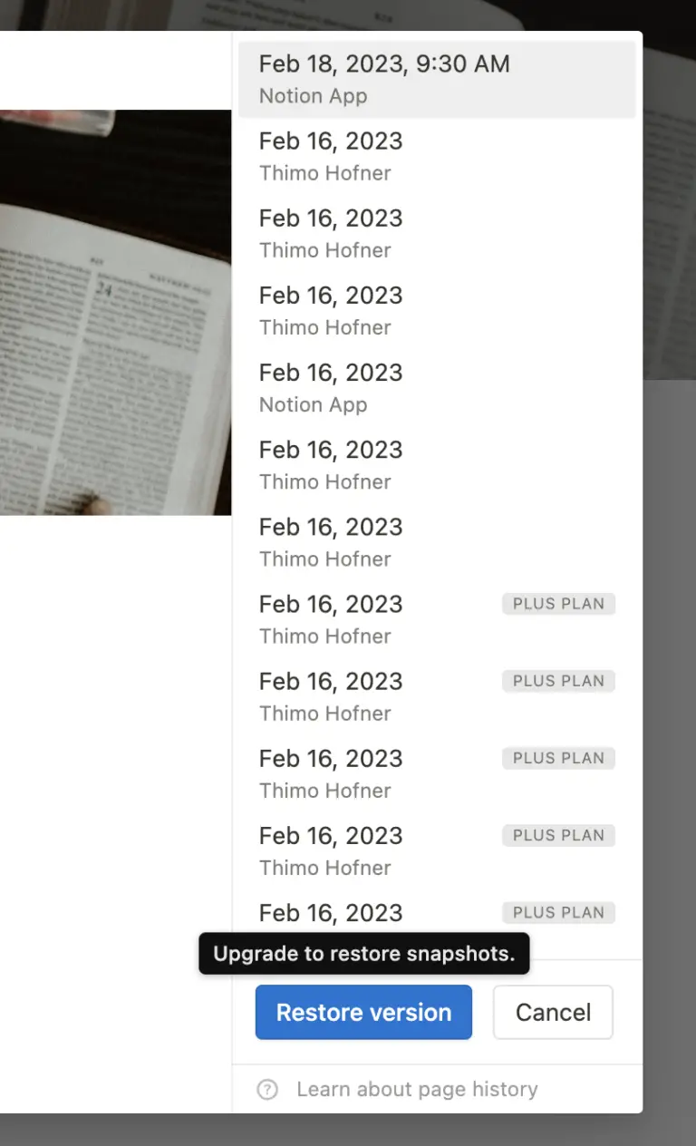 Backups in Notion: 6 Ways to Save and Restore Your Data - Tools2Study