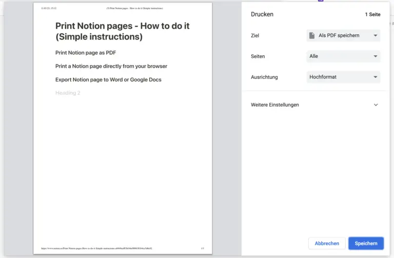 Print Notion Pages: A Simple Step-By Step Guide - Tools2Study